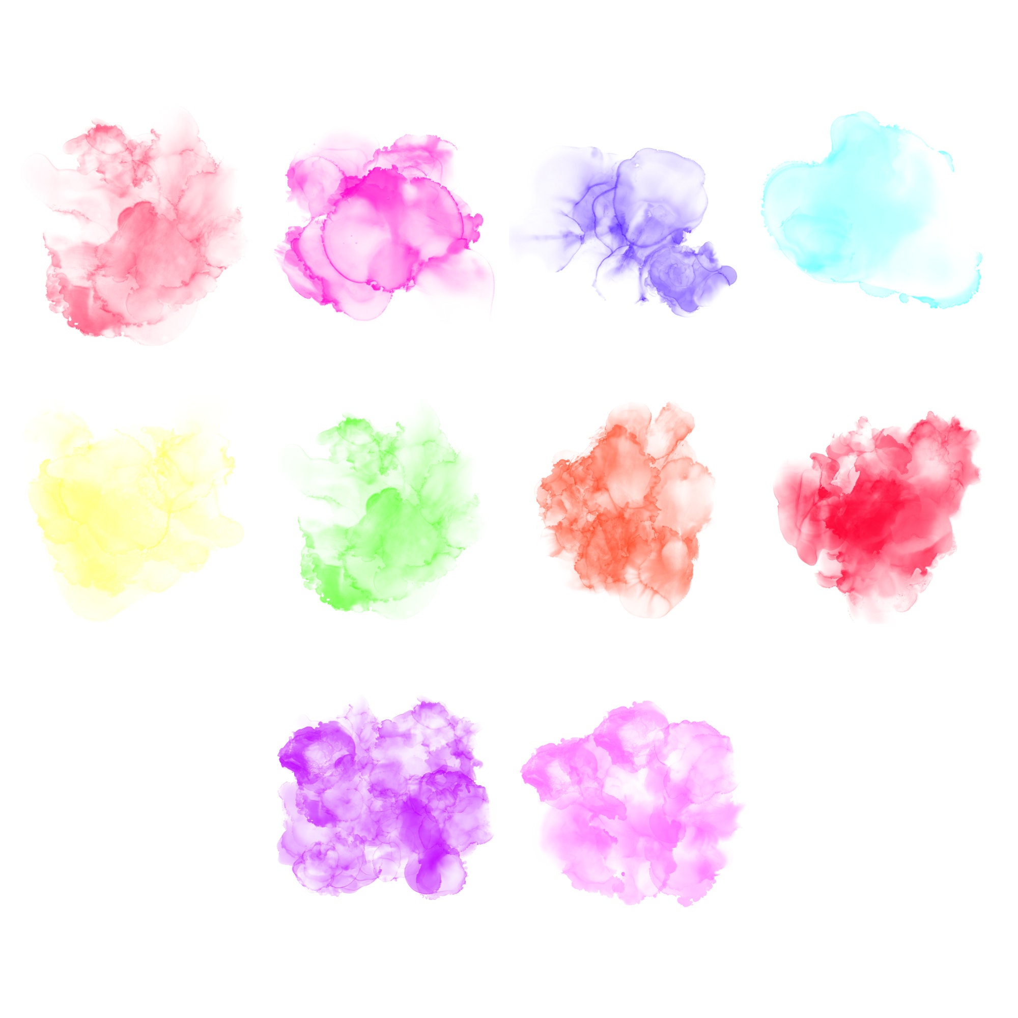 Neon Ink Overlay Liquid Overlay Alcohol Ink Overlay | Etsy