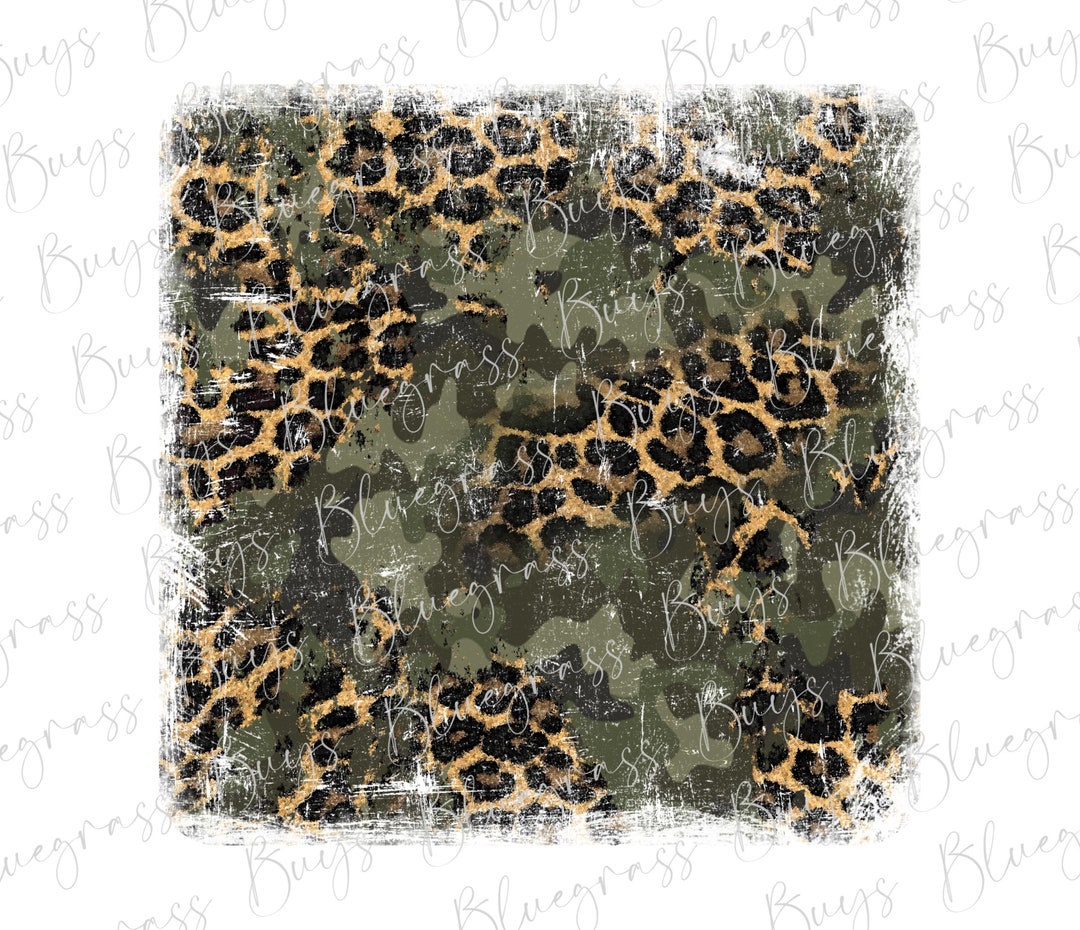Leopard Camouflage Background PNG, Distressed Camo, Grunge Cheetah ...