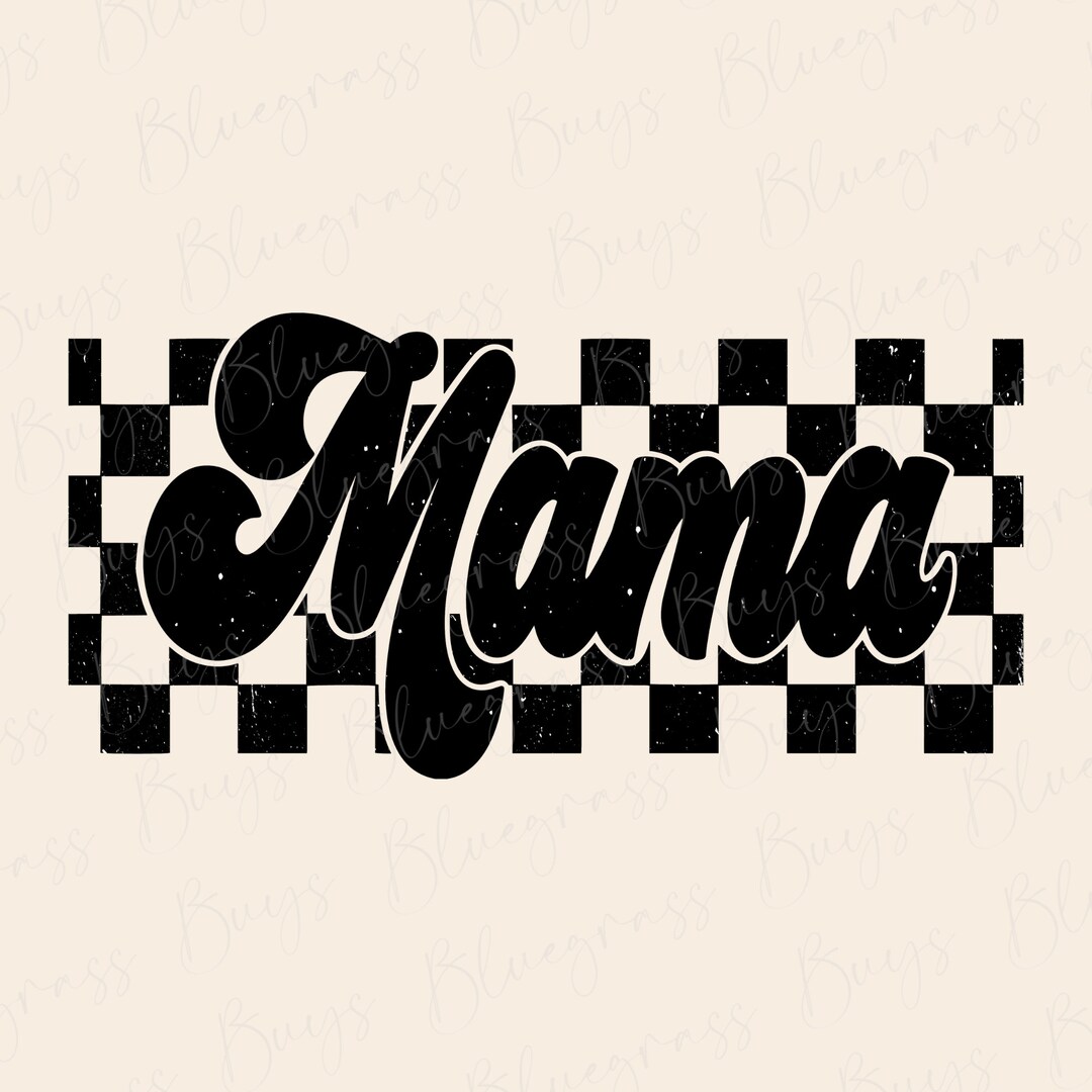 Retro Checkered Mama PNG, Mama Checkered, Mama Shirt Design, Retro Mama ...