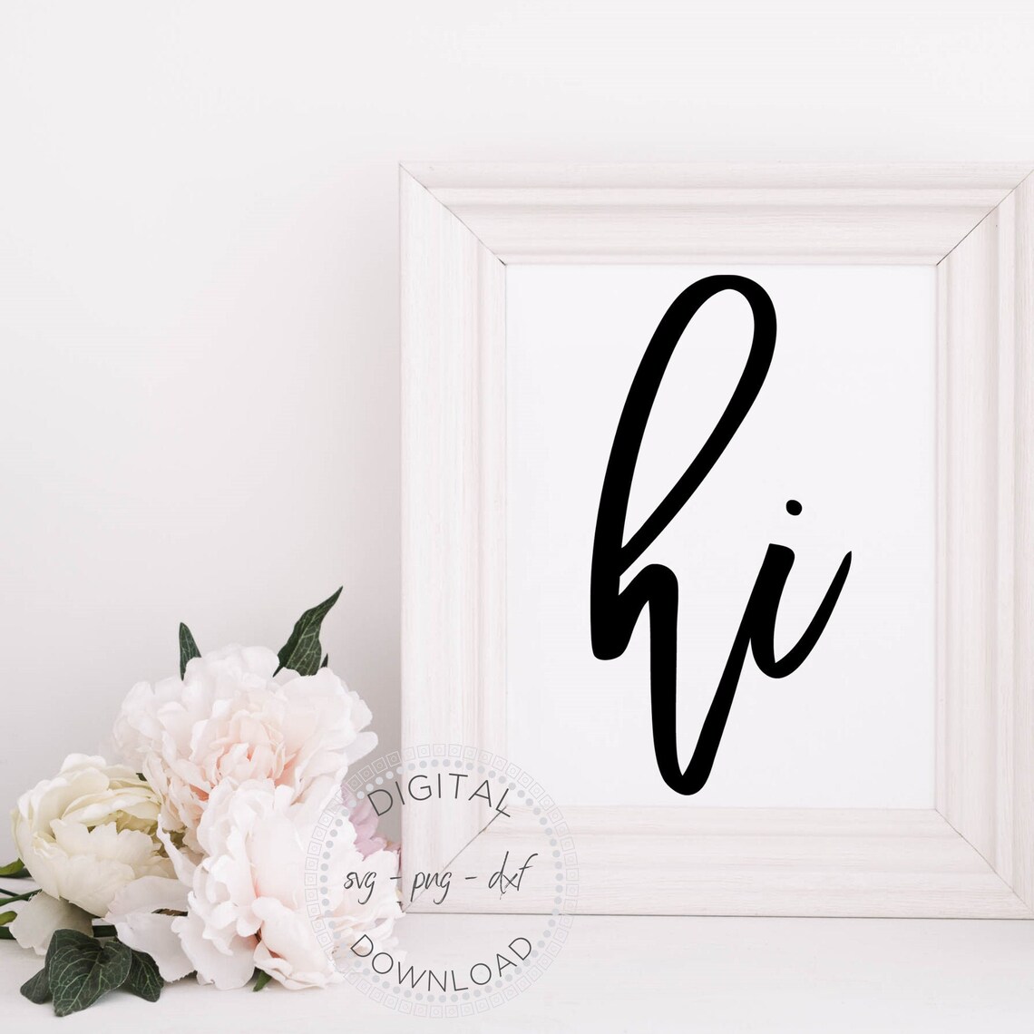 Hi SVG Farmhouse Sign SVG Welcome Hello Cut File Home | Etsy