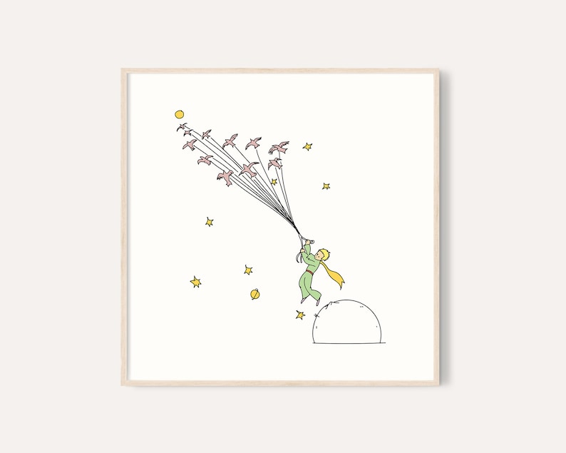 The Little Prince Print / the Little Prince Wall Art Set / - Etsy