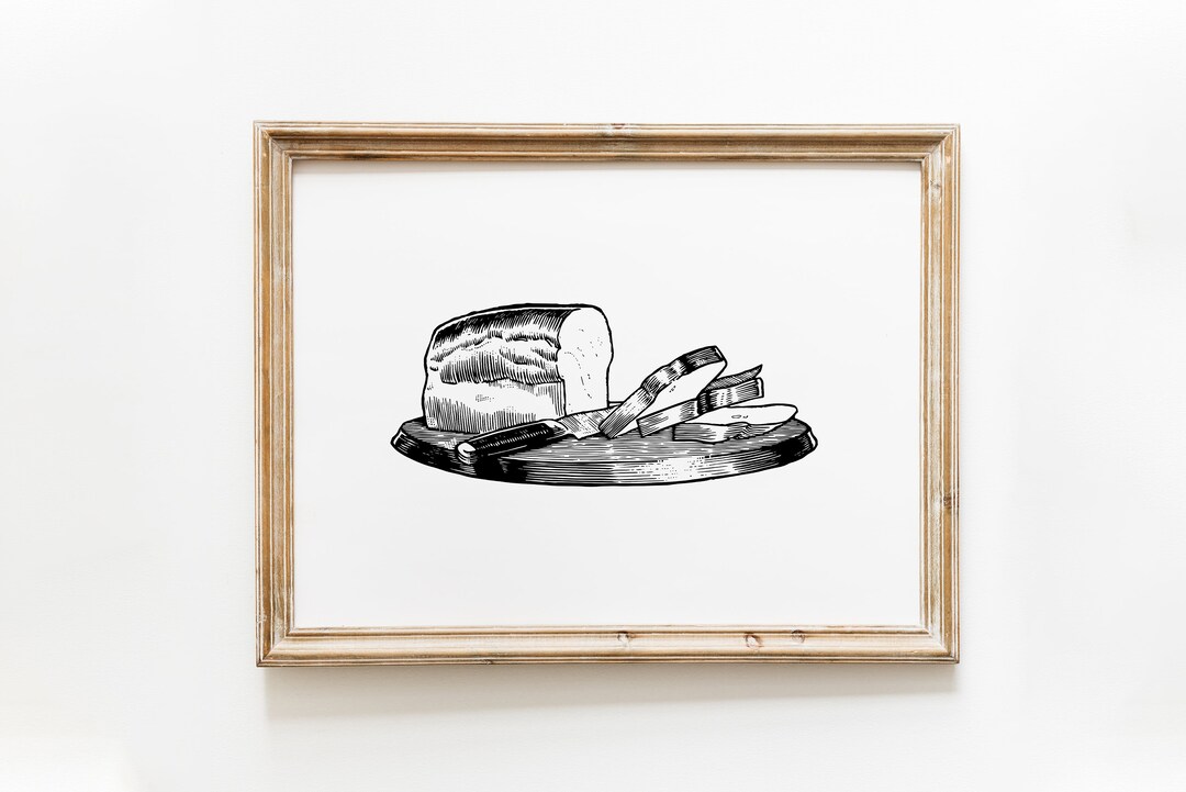 Bread Print / Kitchen Print / Bakery Print / Kitchen Wall Art ...