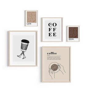 Coffee Cup Print / Fun Coffee Print / Coffee Abstract Print / Coffee ...
