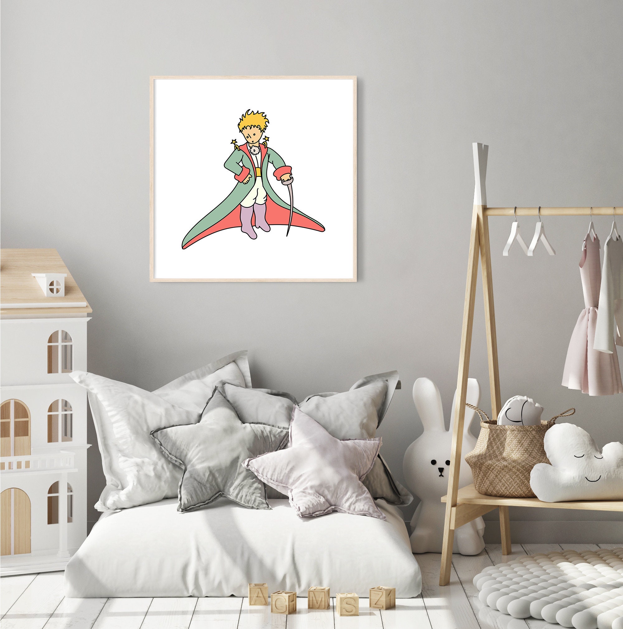 The Little Prince Print / Little Prince Wall Art / Nursery | Etsy