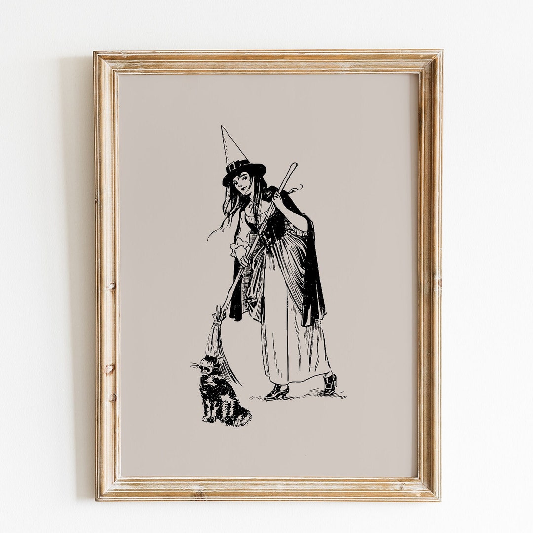 Halloween Print / Halloween Print Wall Art / Witch Print / - Etsy