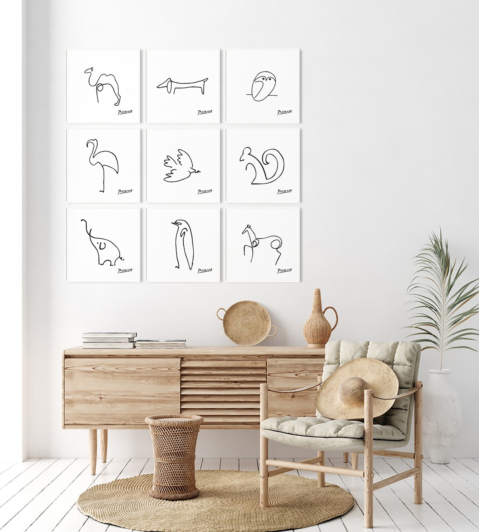 Picasso Animals Prints / Picasso Prints Set of 9 / Picasso - Etsy