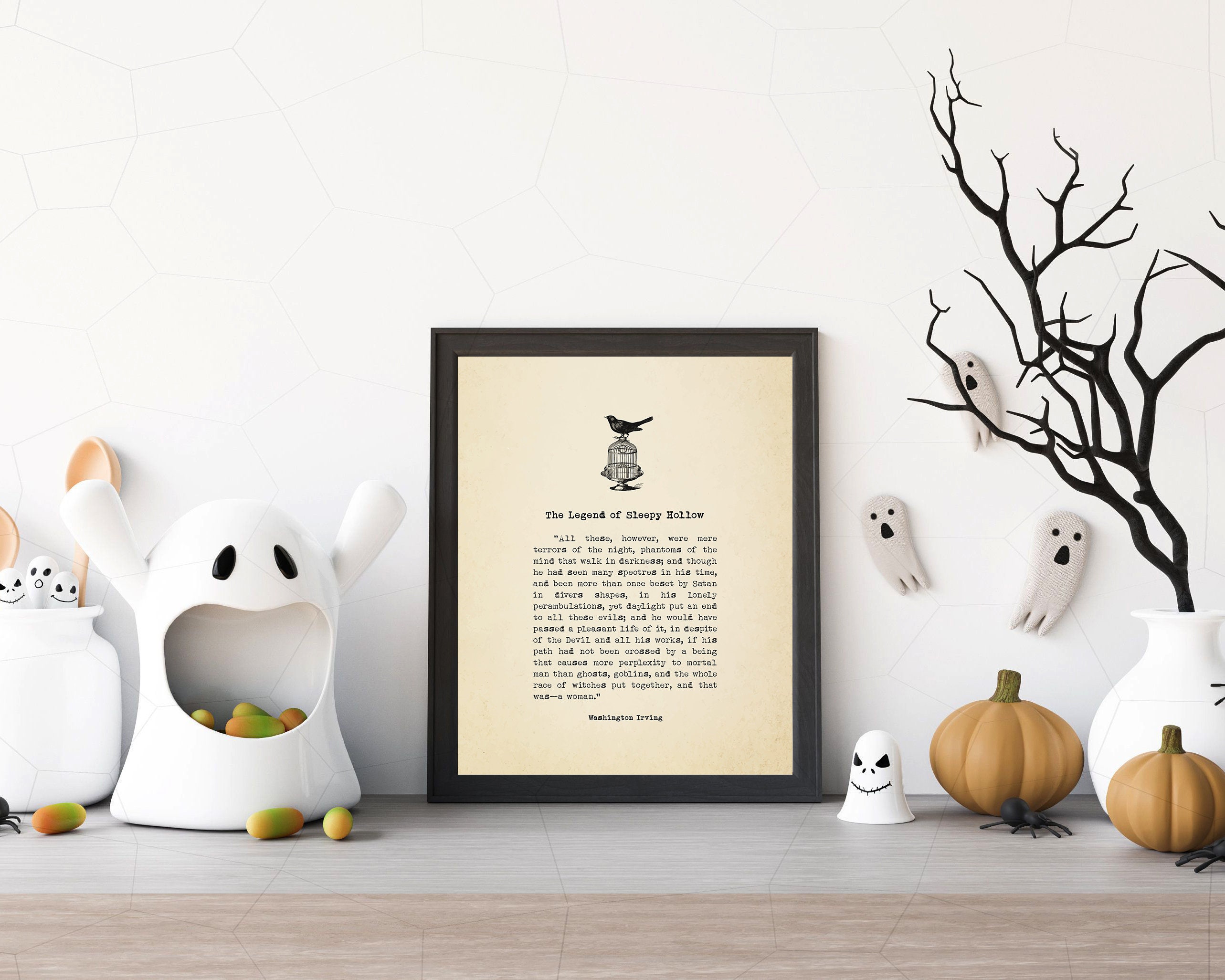 The Legend of Sleepy Hollow Print / Happy Halloween Print / - Etsy