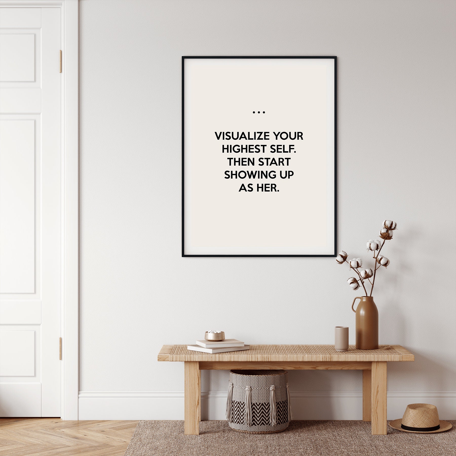 Visualize Your Highest Self Print / Inspirational Girl Room | Etsy