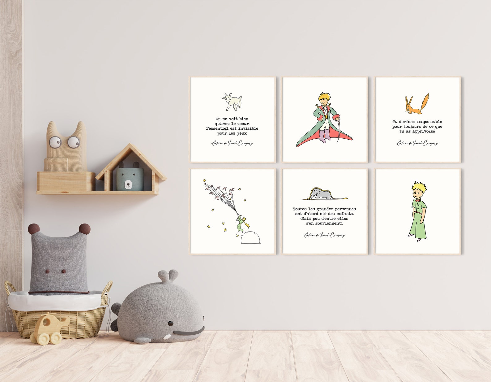 The Little Prince Print / the Little Prince Wall Art Set / - Etsy
