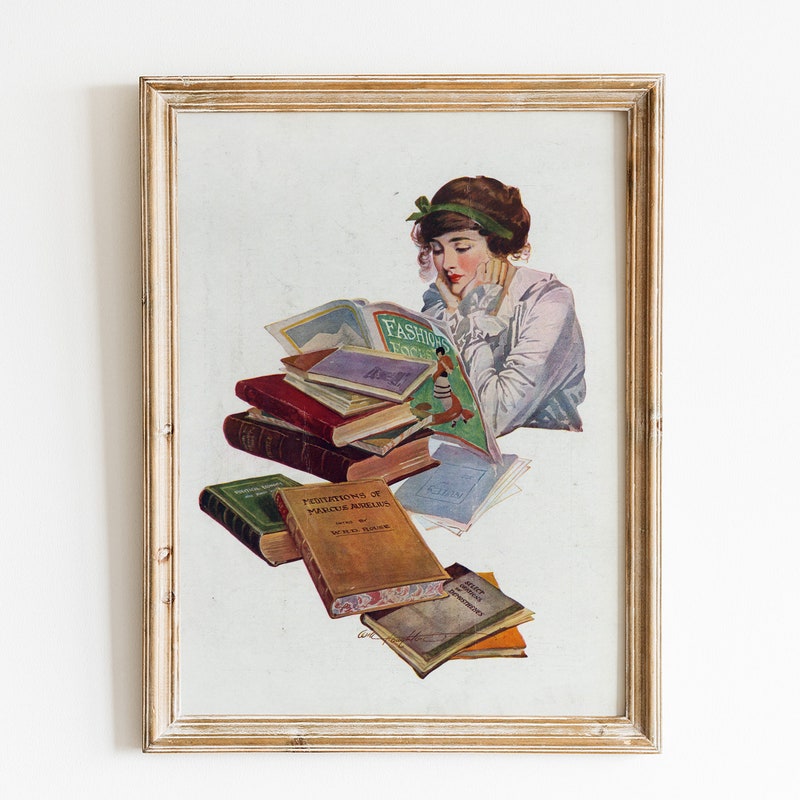 Reading Prints - Etsy