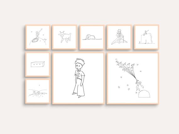 Art & Collectibles Prints Minimalist Nursery The Little Prince Print ...