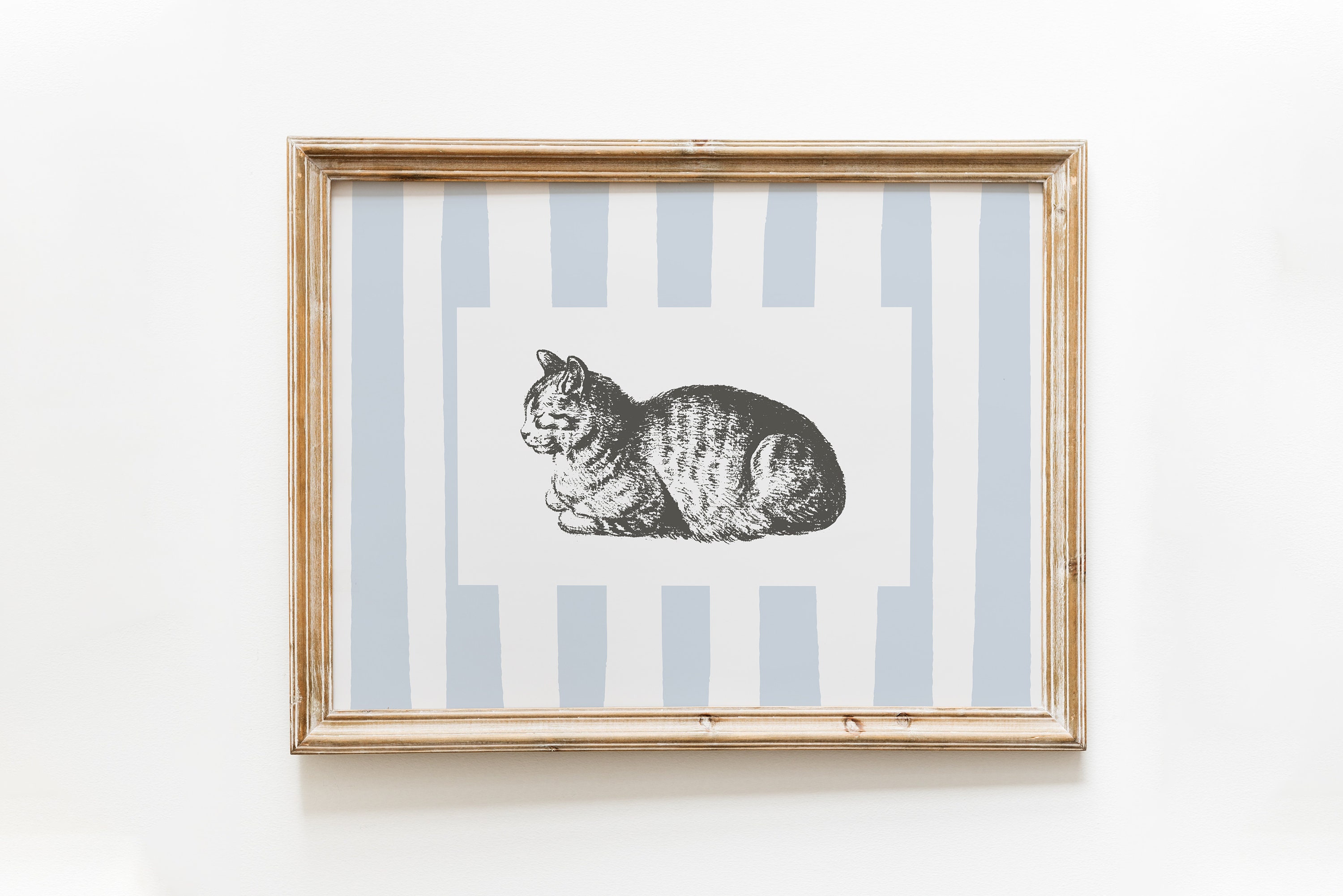 Vintage Cat Art Print: Boho Wall Decor (digital Download) - Etsy