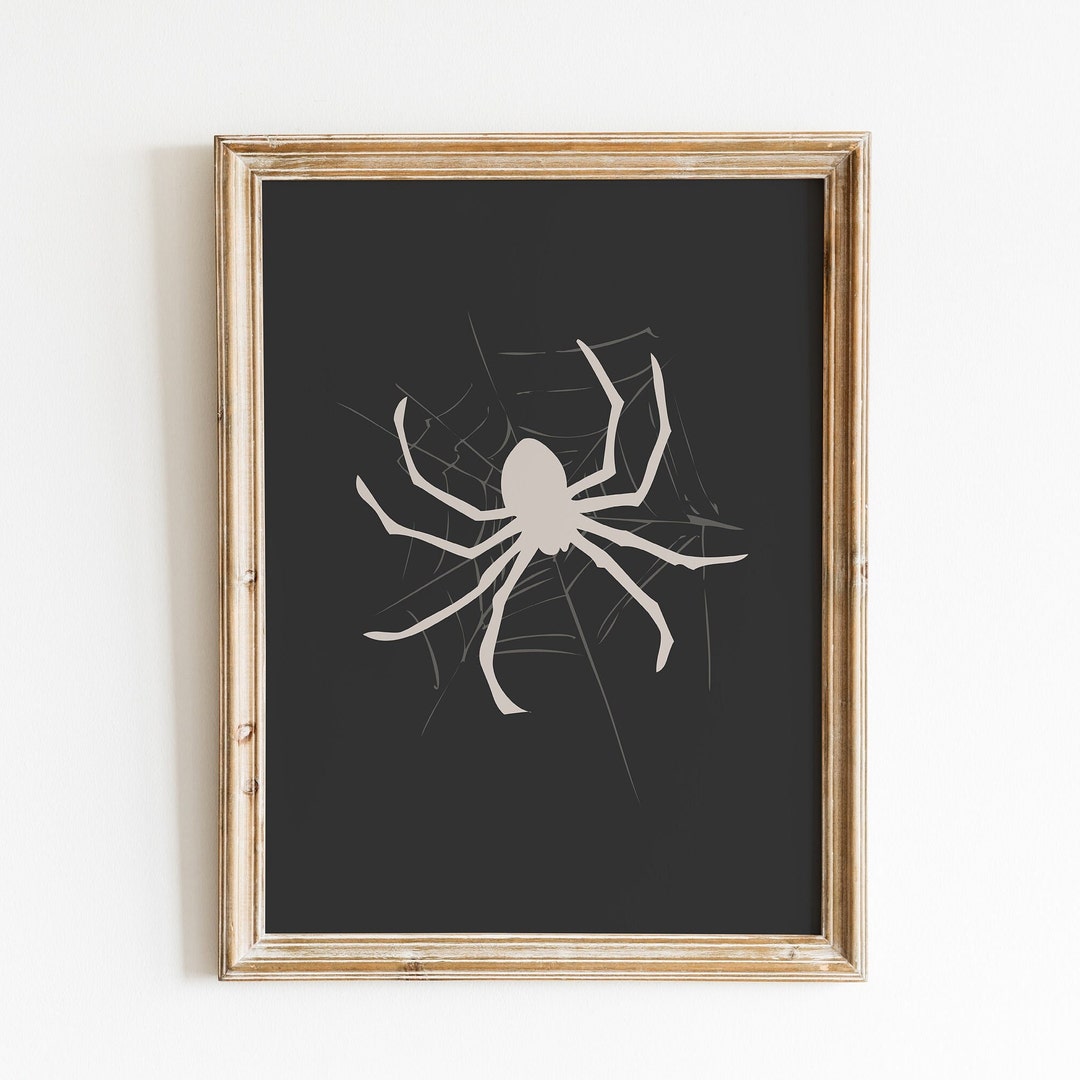 Spooky Spider Web Halloween Print (digital Download) - Etsy