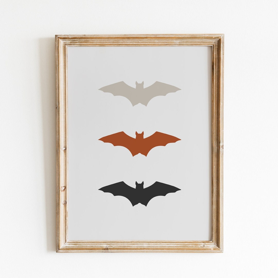 Halloween Bat Print: Spooky Wall Art (digital Download) - Etsy