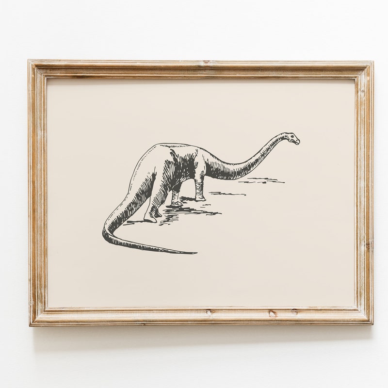 Dinosaur Poster Antique - Etsy