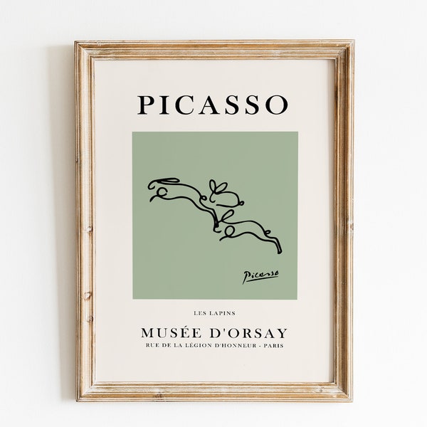 Rabbit Line Art - Etsy