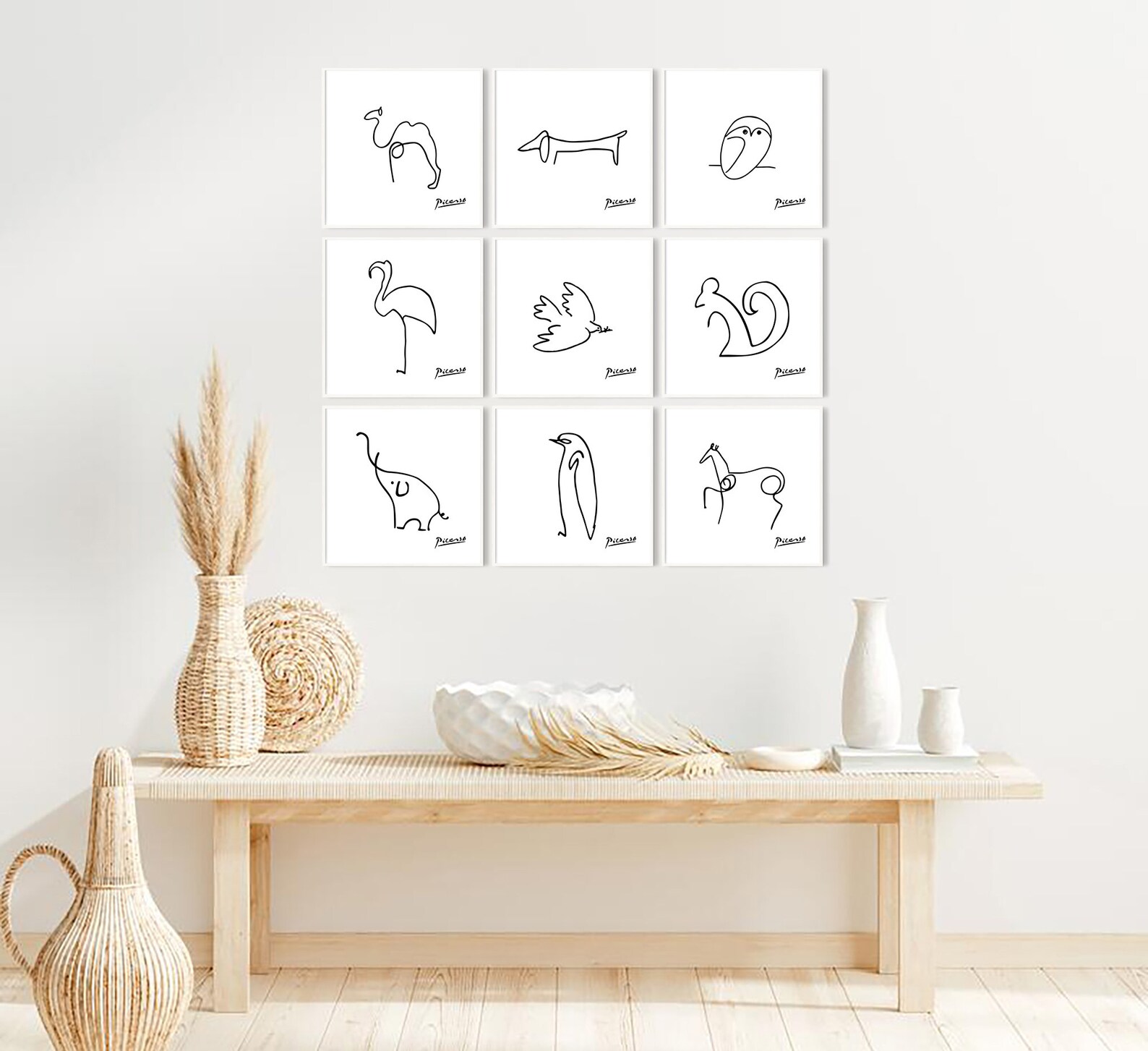 Picasso Animals Prints / Picasso Prints Set of 9 / Picasso - Etsy