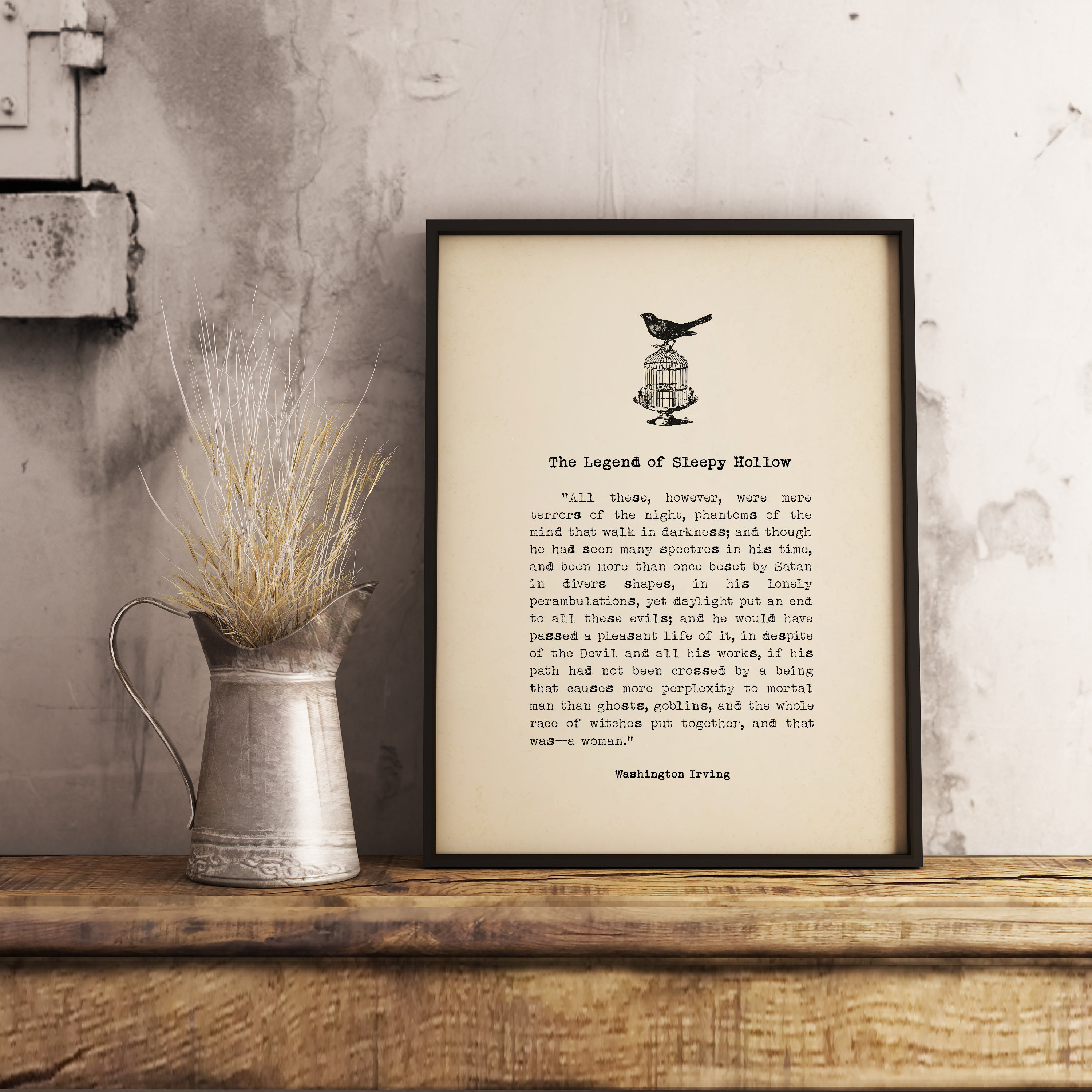 The Legend of Sleepy Hollow Print / Happy Halloween Print / - Etsy