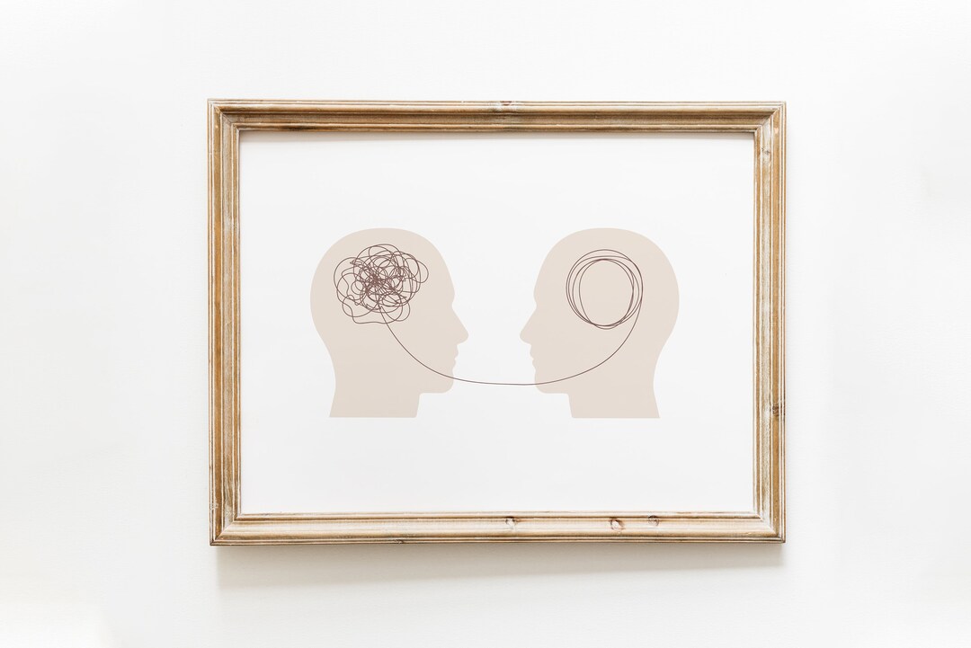 Therapy Art Print: Untangle Thoughts Artwork (digital Download) - Etsy