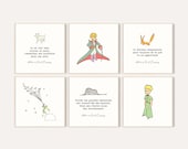 The Little Prince Print / the Little Prince Wall Art Set / - Etsy