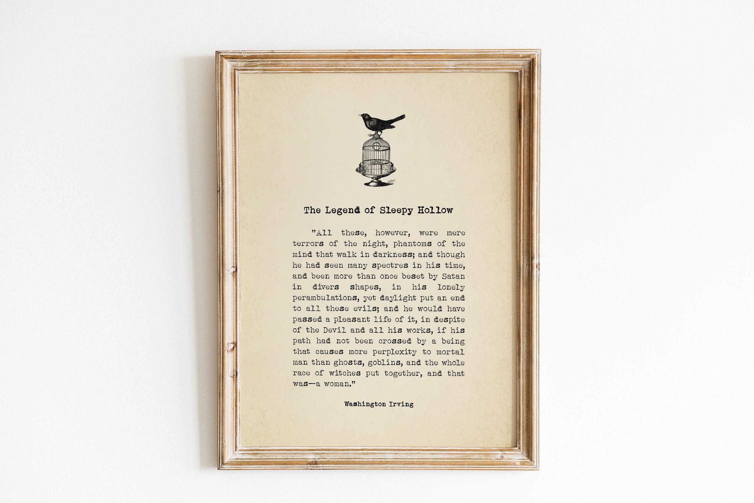 The Legend of Sleepy Hollow Print / Happy Halloween Print / - Etsy