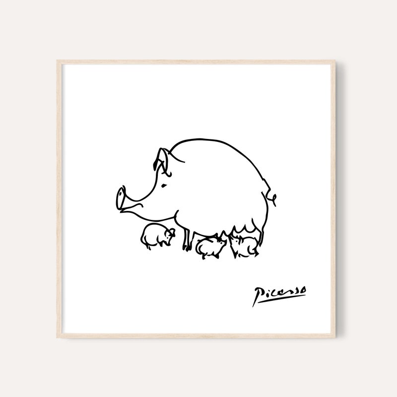 Picasso Sketch - Etsy