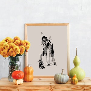 Halloween Print / Halloween Print Wall Art / Witch Print / Spooky ...
