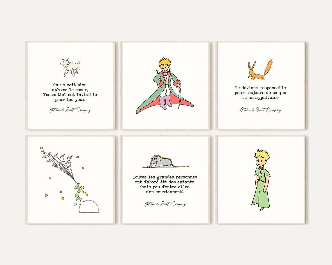 Le Petit Prince Quote Print: French Nursery Art (digital Download) - Etsy