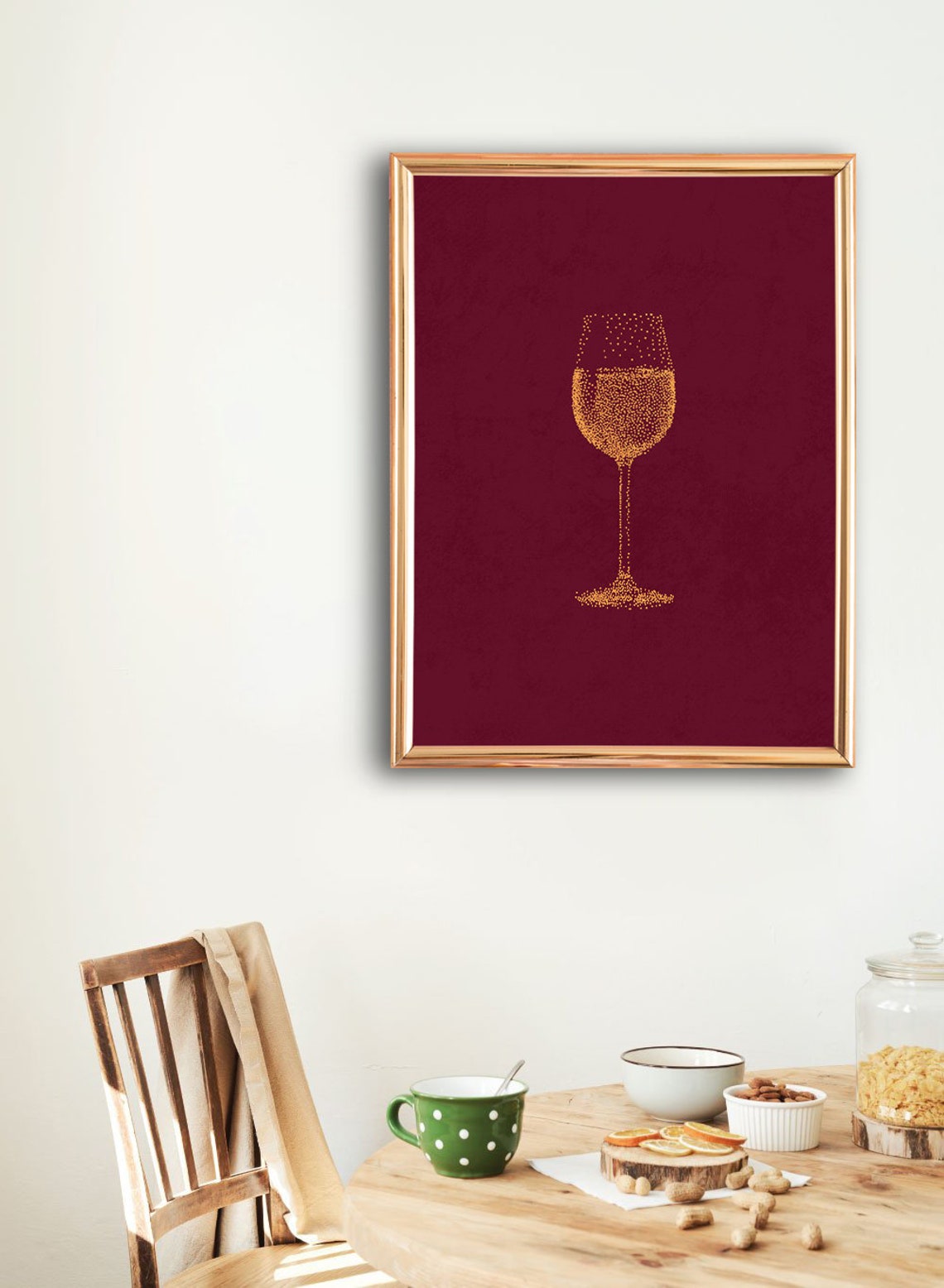 Wine Print Wall Art / Wine Printable Poster / Wine Glass Print | Etsy