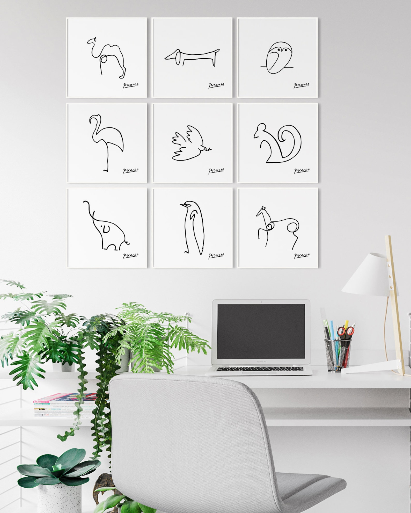 Picasso Animals Prints / Picasso Prints Set of 9 / Picasso - Etsy