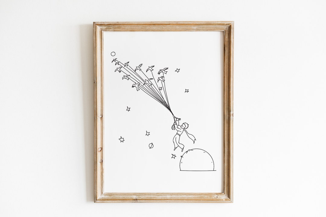 The Little Prince Printable Wall Art / Nursery Wall Decor / Boy Nursery ...
