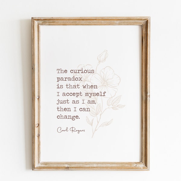 Carl Rogers Quote - Etsy