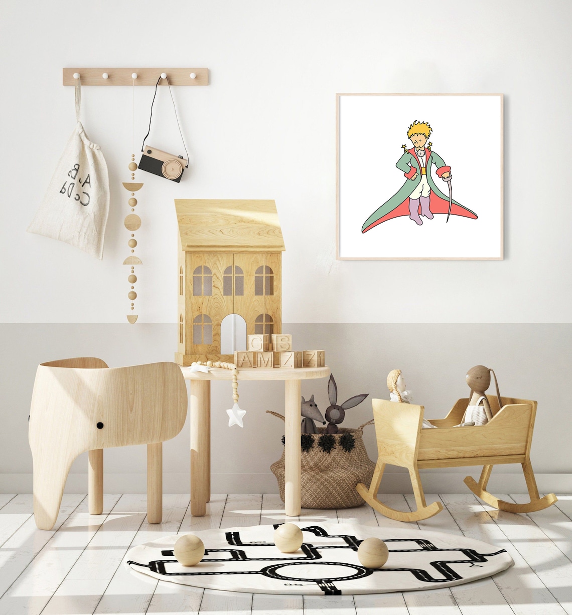 The Little Prince Print / Little Prince Wall Art / Nursery | Etsy