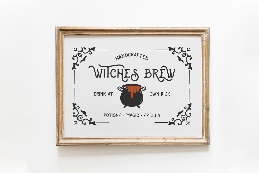 Halloween Print / Halloween Print Wall Art / Witches Brew Print ...