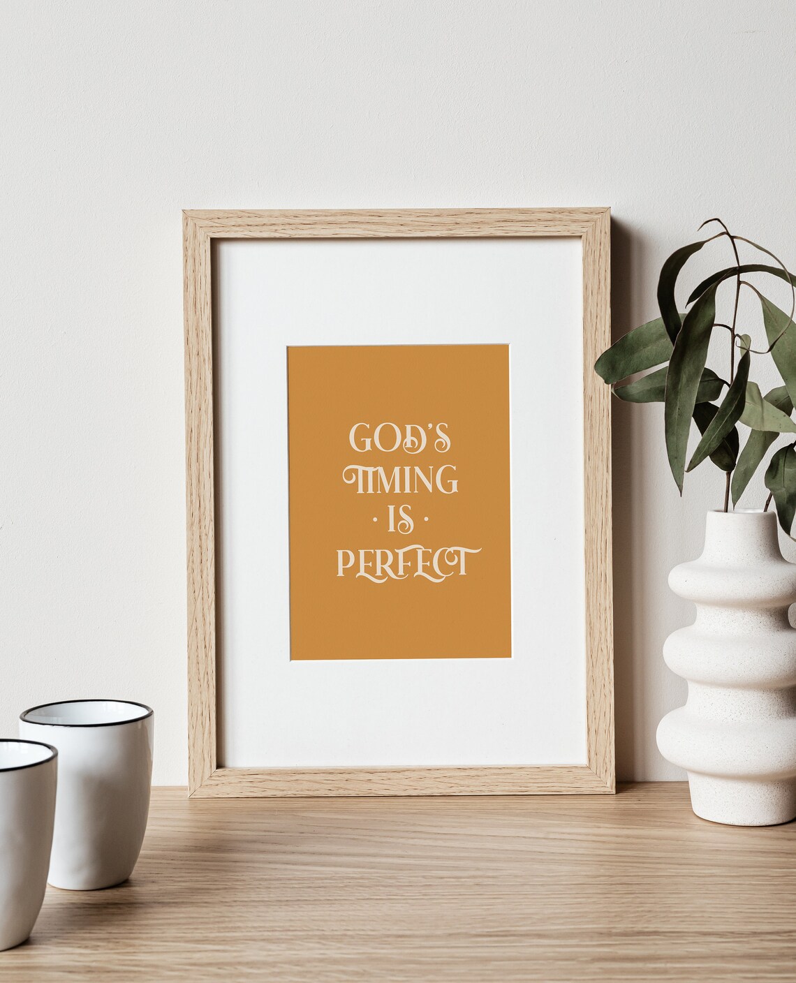 God's Timing is Perfect Print / Inspirational Quote / | Etsy