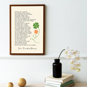 Irish Friendship Blessing Print / St.patricks Day Print / Irish Prayer ...