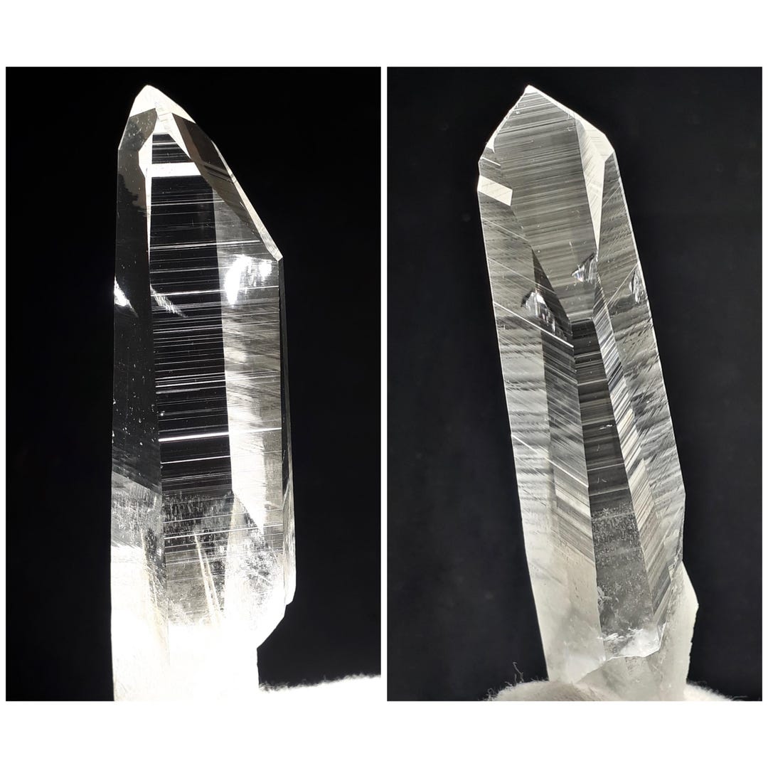 Elusive 9-sided Rebirth Face Colombian Lemurian Quartz Crystal (optical ...