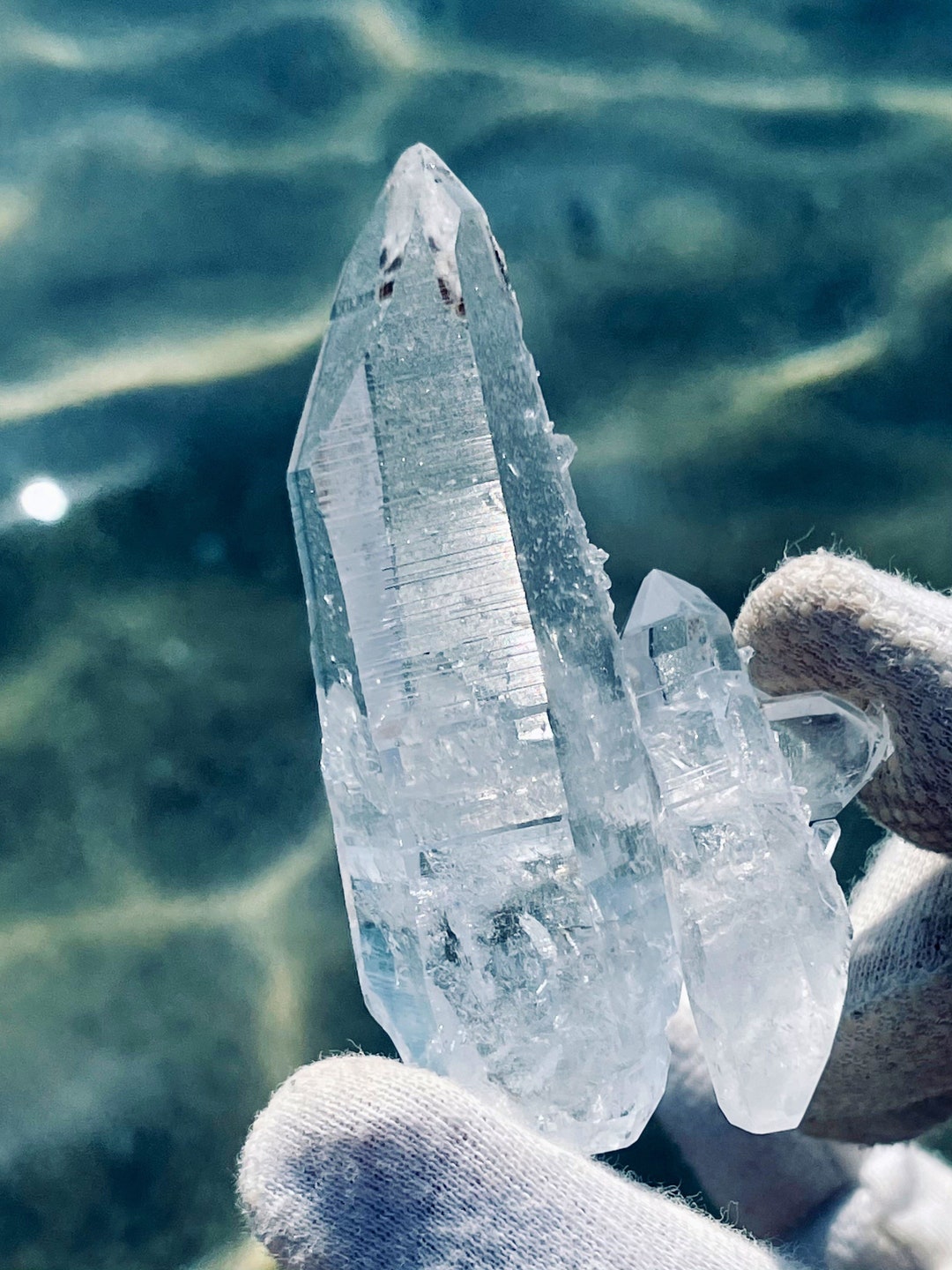 Lemurian Starship! Triple Double Terminated Colombian Quartz Crystal ...