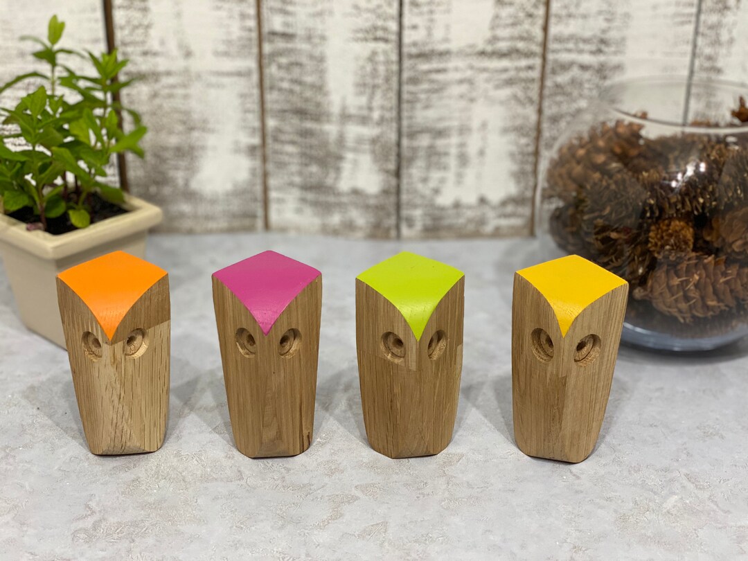 Oak Owls Animal Figures - Etsy UK