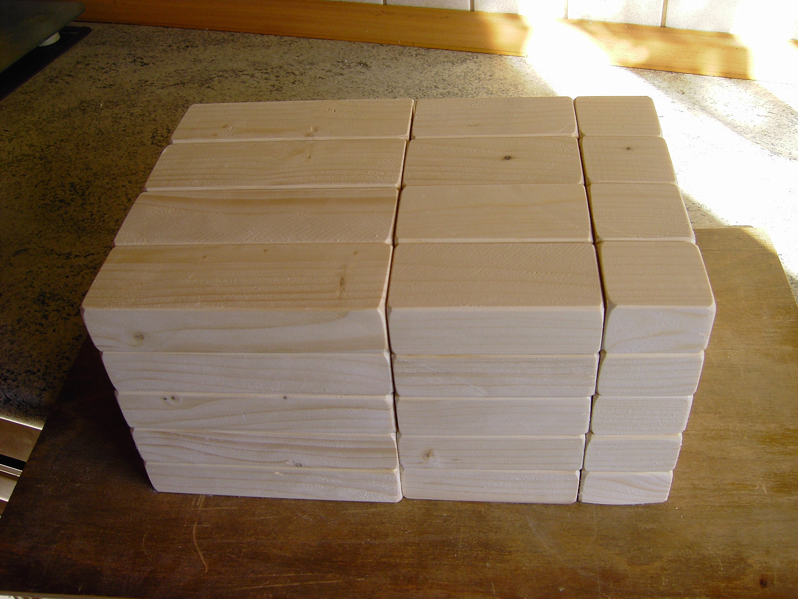 60 XXL Wooden Building Blocks Made From Local Untreated Spruce Wood in ...