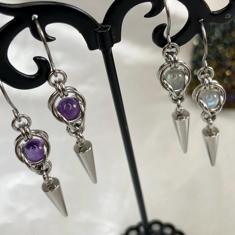 Chainmail Earrings Men - Etsy