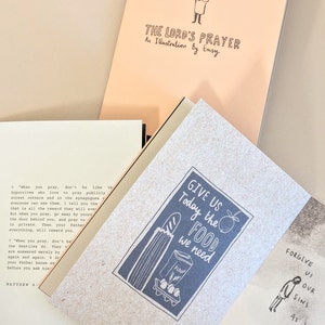 Illustrated Lord's Prayer Booklet: Christian Prayer Guide - Etsy