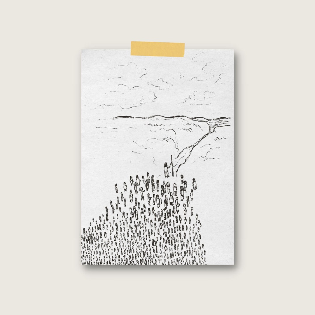 God Provides a Way / Red Sea / Moses / Digital Download / Christian Art ...