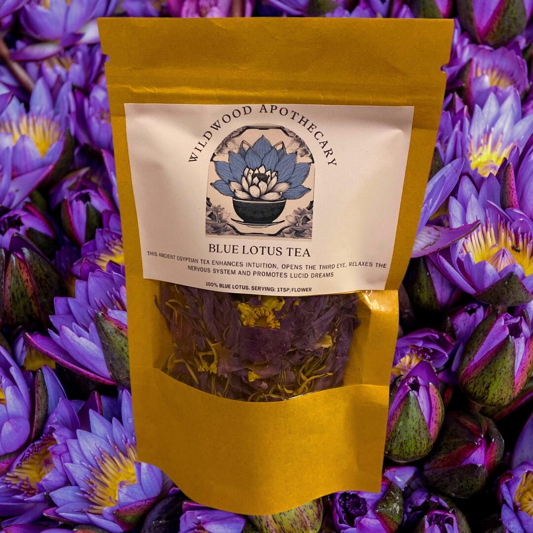 Organic Sri Lankan Blue Lotus - Whole Flower Loose Leaf Tea 10g - Etsy