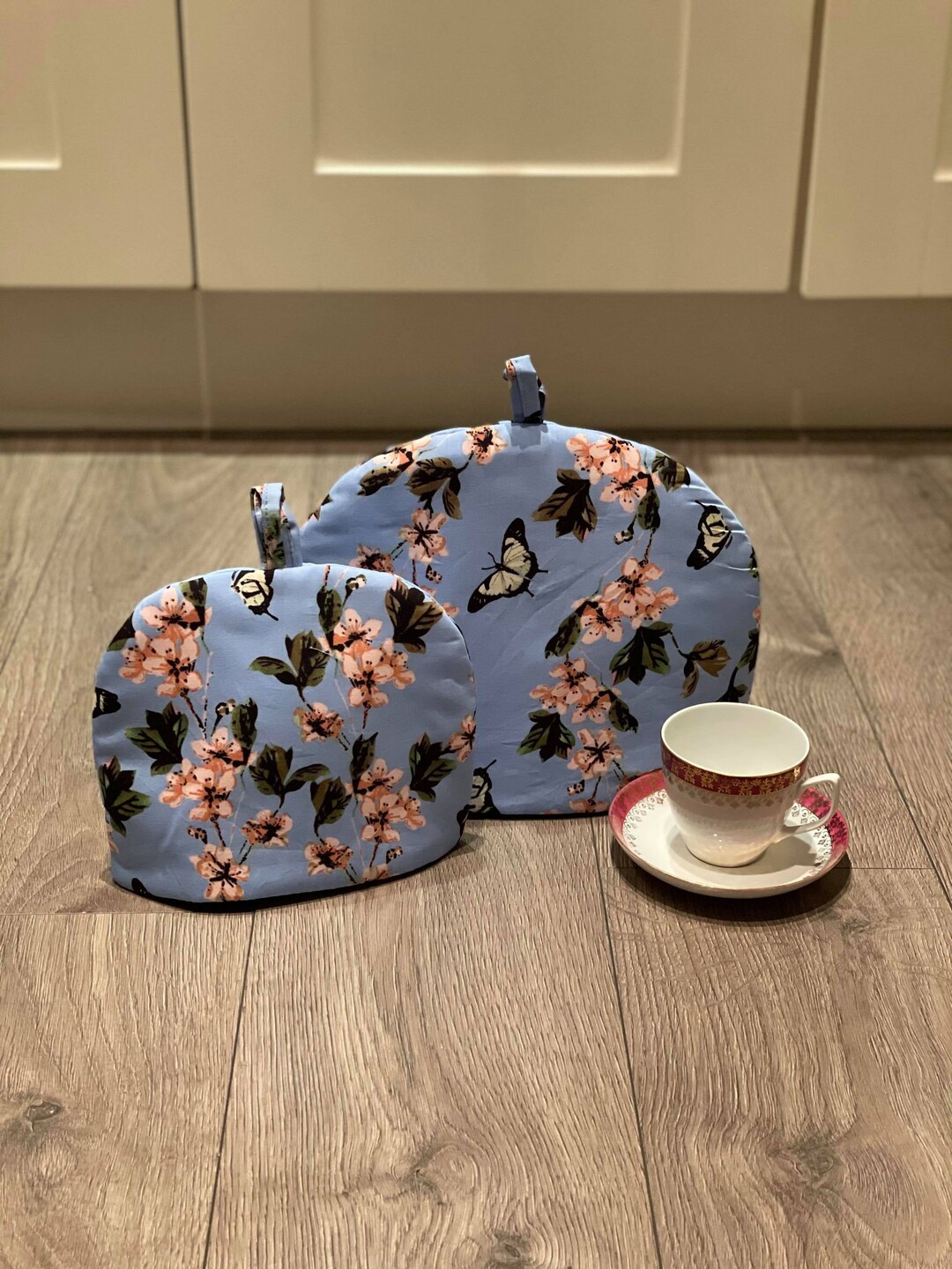 TEA COSY Teapot Cover for a Retro Cottage Kitchen Blue Butterfly - Etsy
