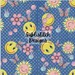 Happy Denim Seamless Pattern- Repeat Pattern for Custom Fabric Printing ...