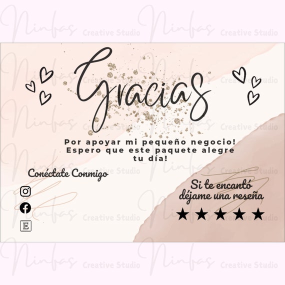 Tarjeta De Agradecimiento Personalizada Ideas De Como Dar Las Gracias