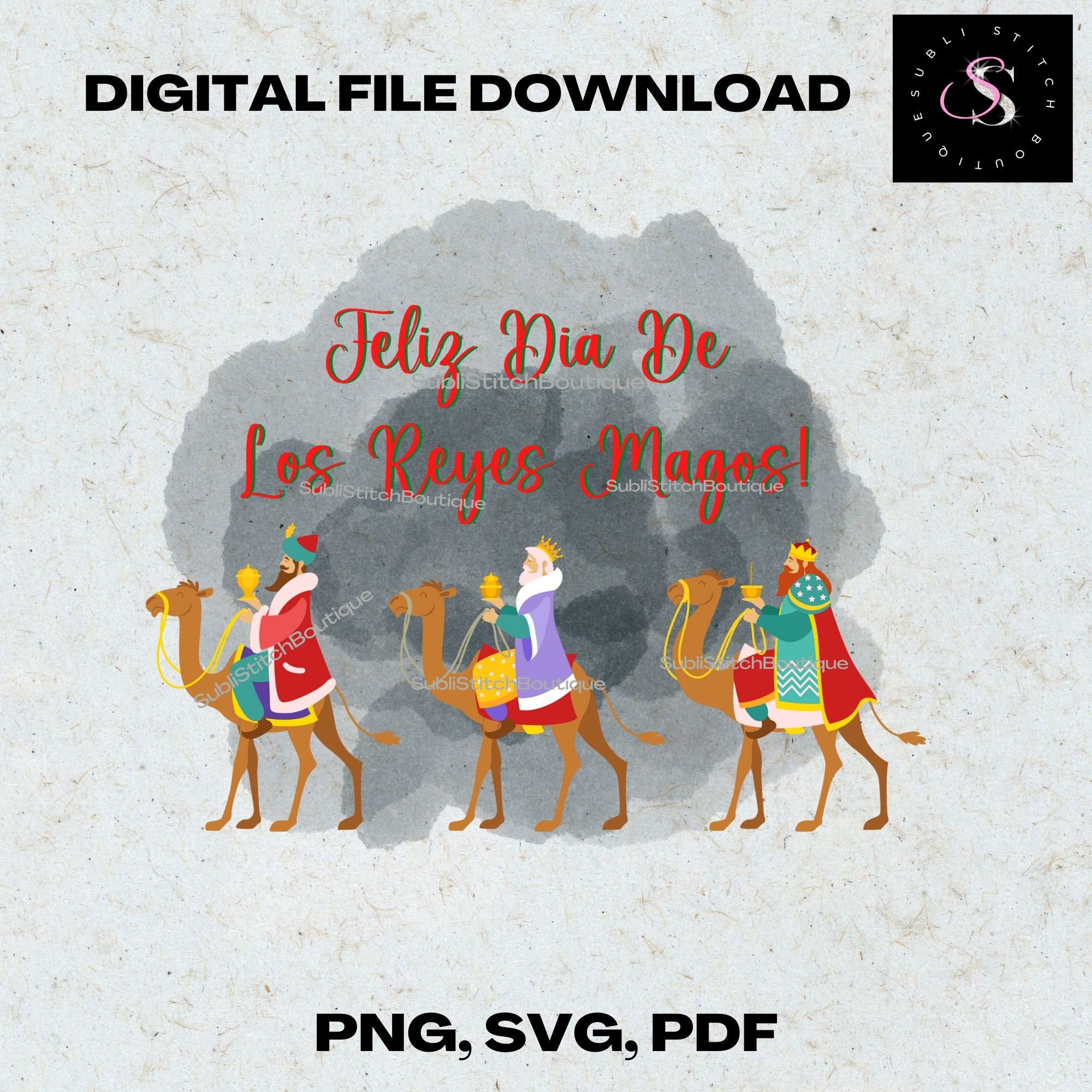 Feliz Dia De Los Reyes Magos-digital Download-svg File-png for ...