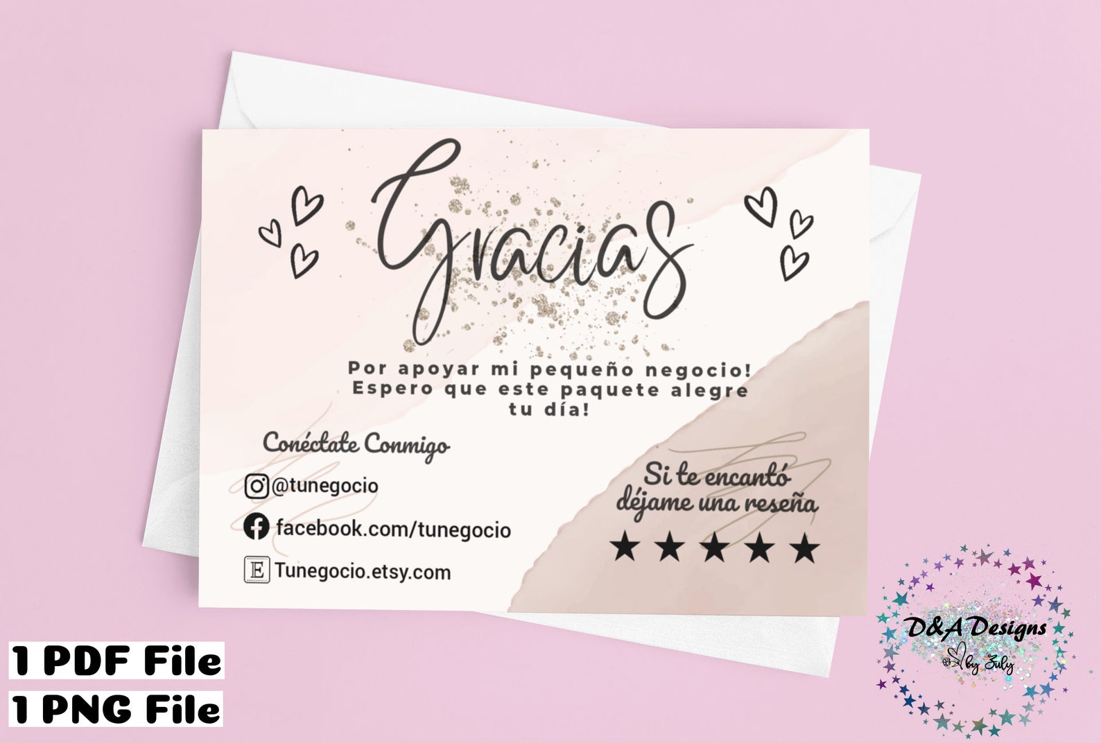Gracias Cards- Customizable Thank You Notes- Business Thank You ...
