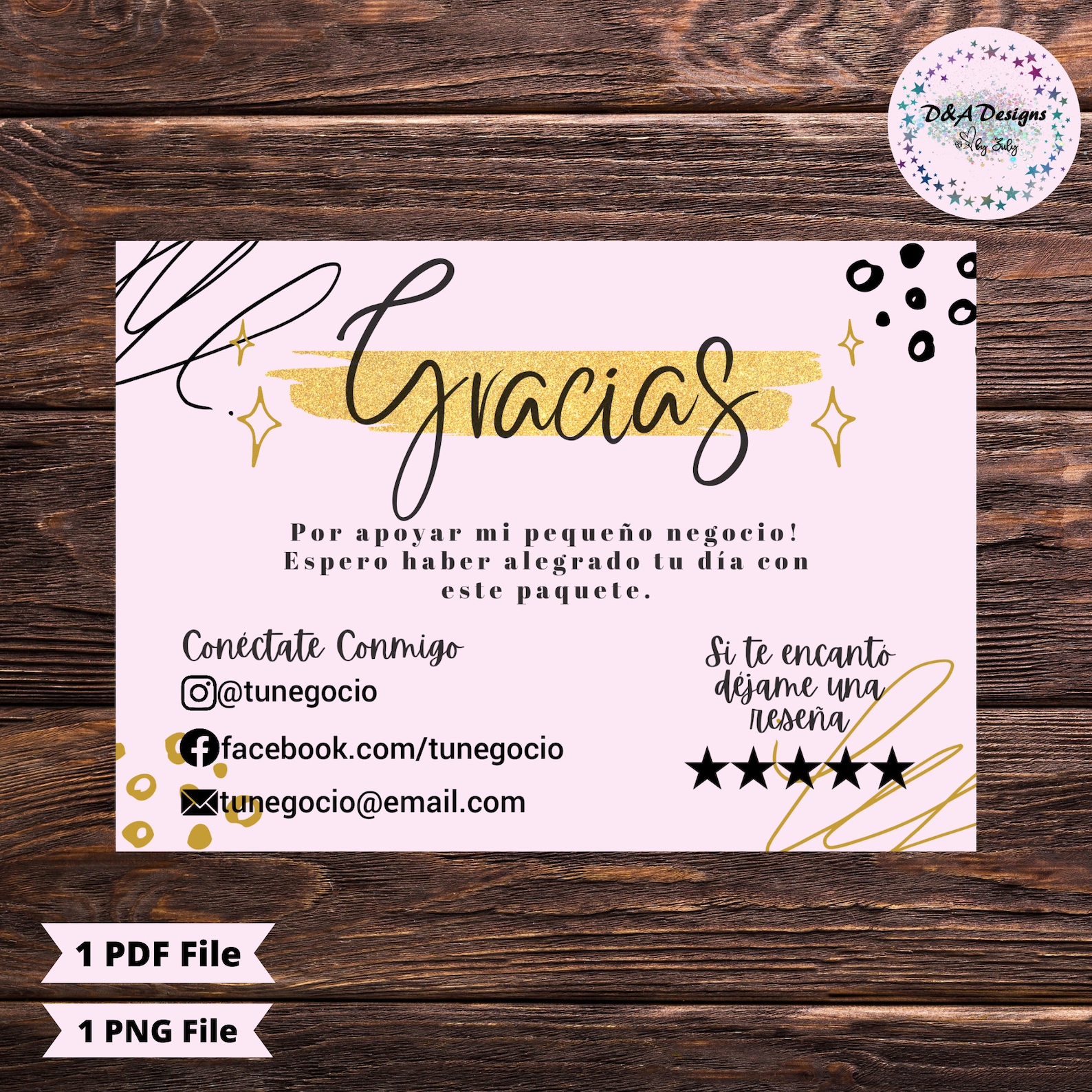 Gracias Digital Card-personalized Appreciation-instant Download ...